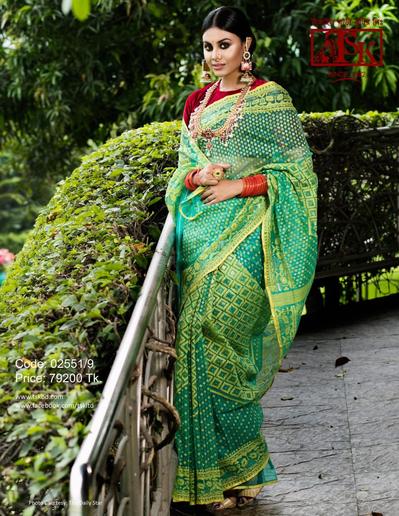 Jamdani Saree (0456/1) - Tangail Saree Kutir Ltd.